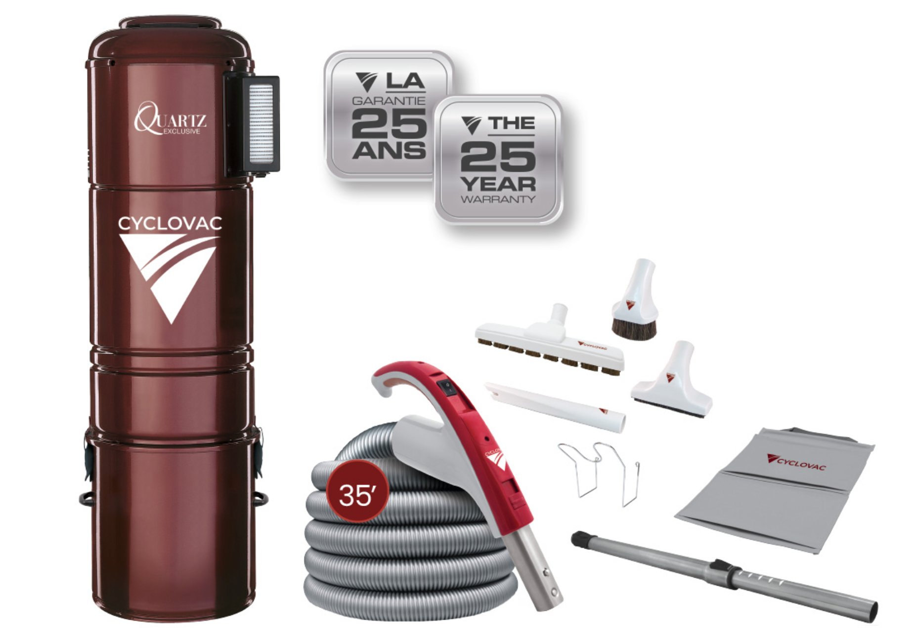Cyclovac Model H725 Central Vacuum Packages