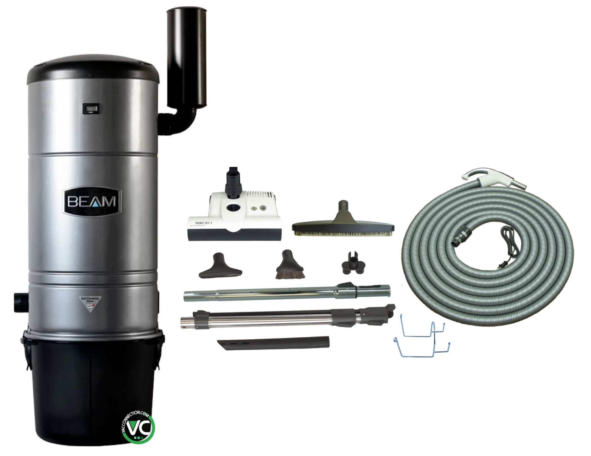 Beam 475A Central Vacuum with SEBO Deluxe 35' Hose Set