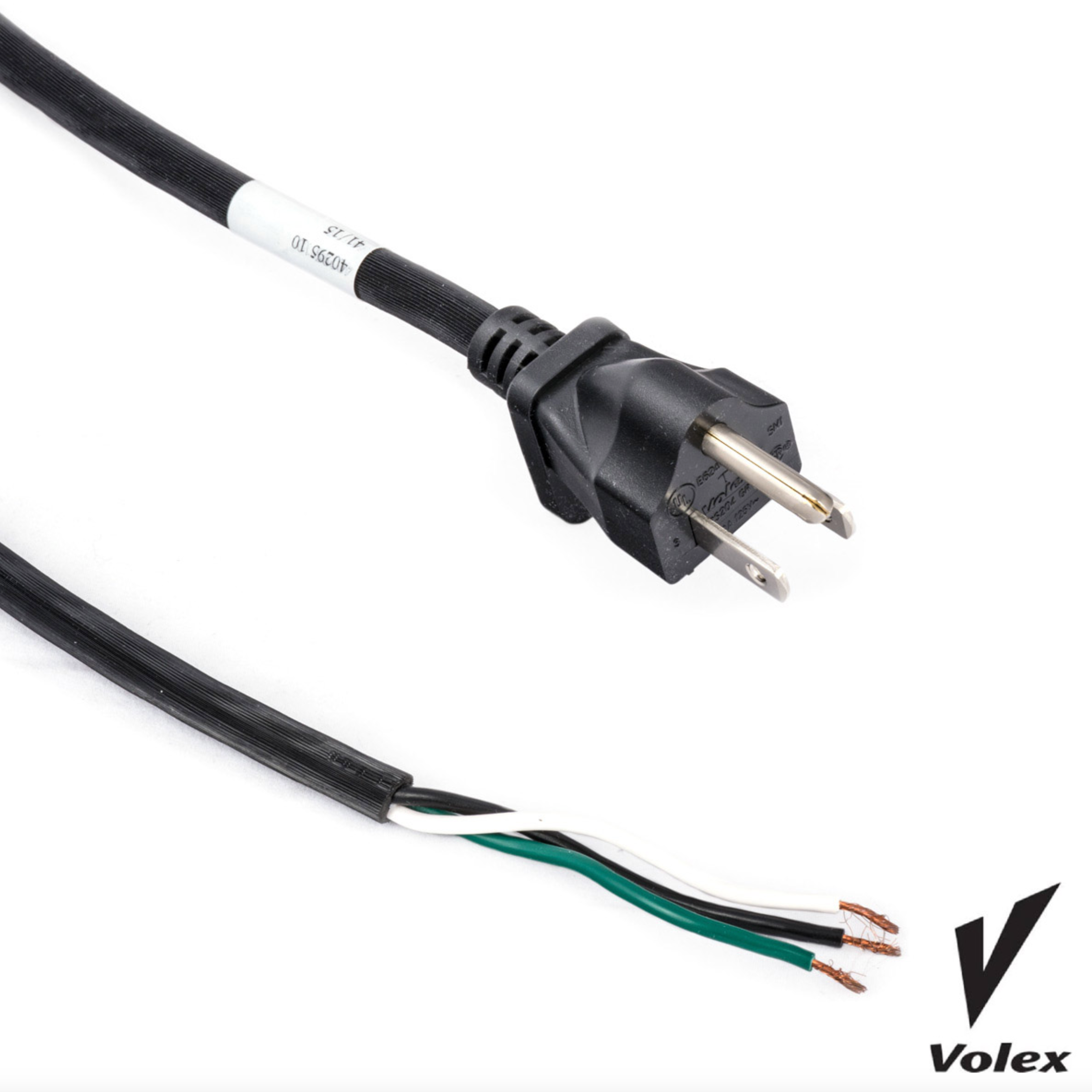 Commercial 50' Power Cord 3 Wire 18Gauge - Black